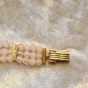 Lucoral | Accessories | Genuine Rose Quartz Multi Strand Ladies Watch ...